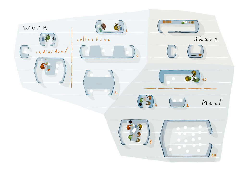 Vitra's Workbay Office by Ronan and Erwan Bouroullec | Office Snapshots