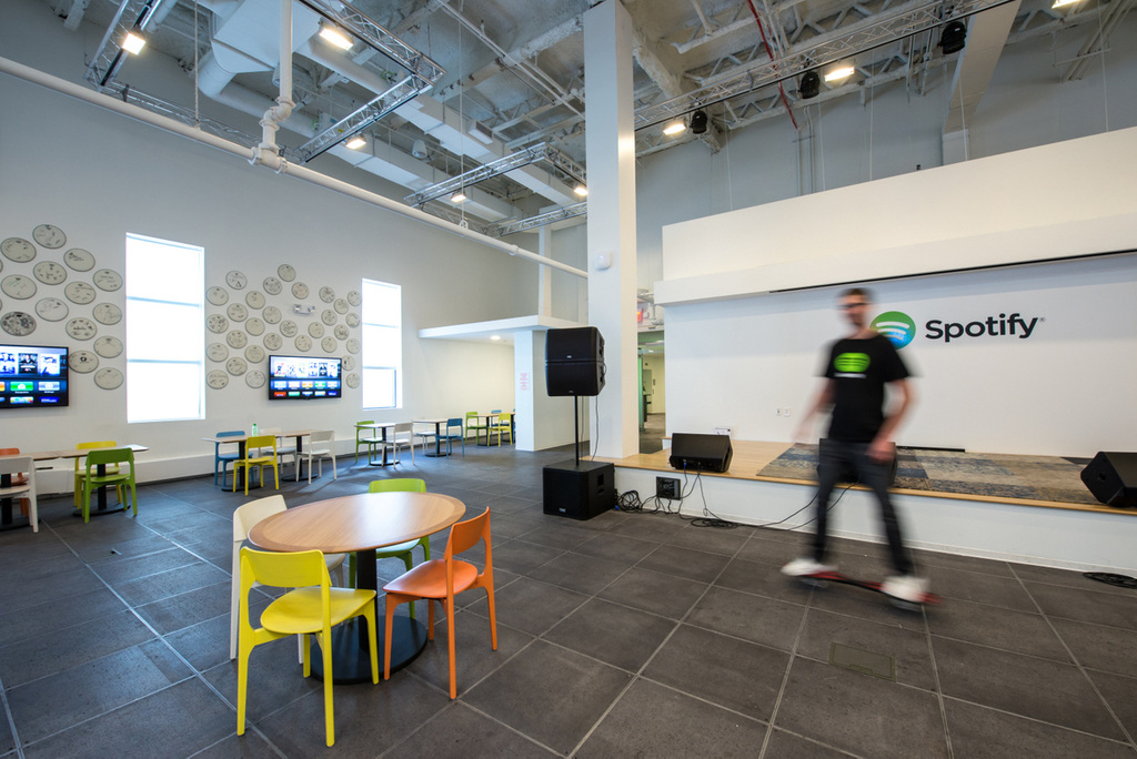 Inside Spotify's Colorful and Open NYC Offices | Office Snapshots