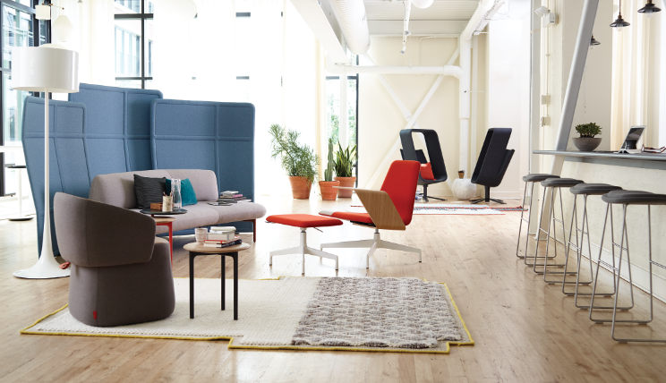 Haworth Harbor Work Lounge | Office Snapshots