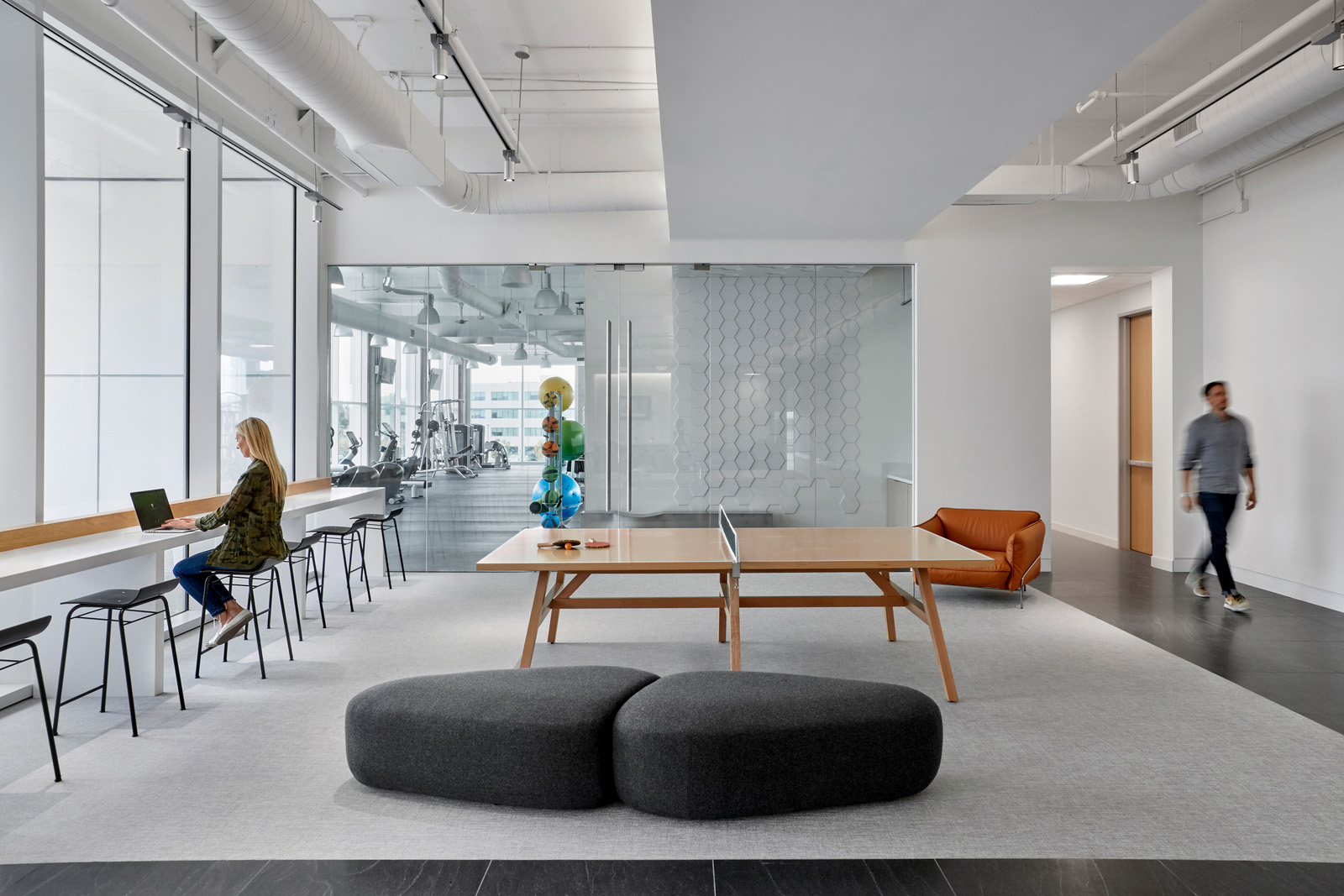One Legacy West's Communal Space and Lobby - Dallas | Office Snapshots