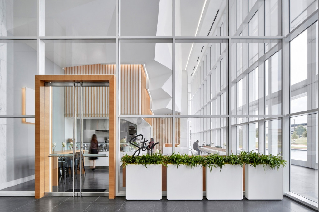 One Legacy West's Communal Space and Lobby - Dallas | Office Snapshots