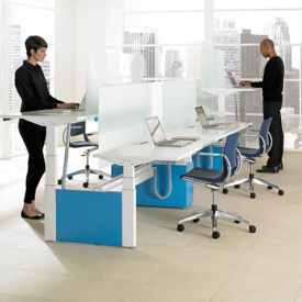 Teknion Height Adjustable Bench | Office Snapshots
