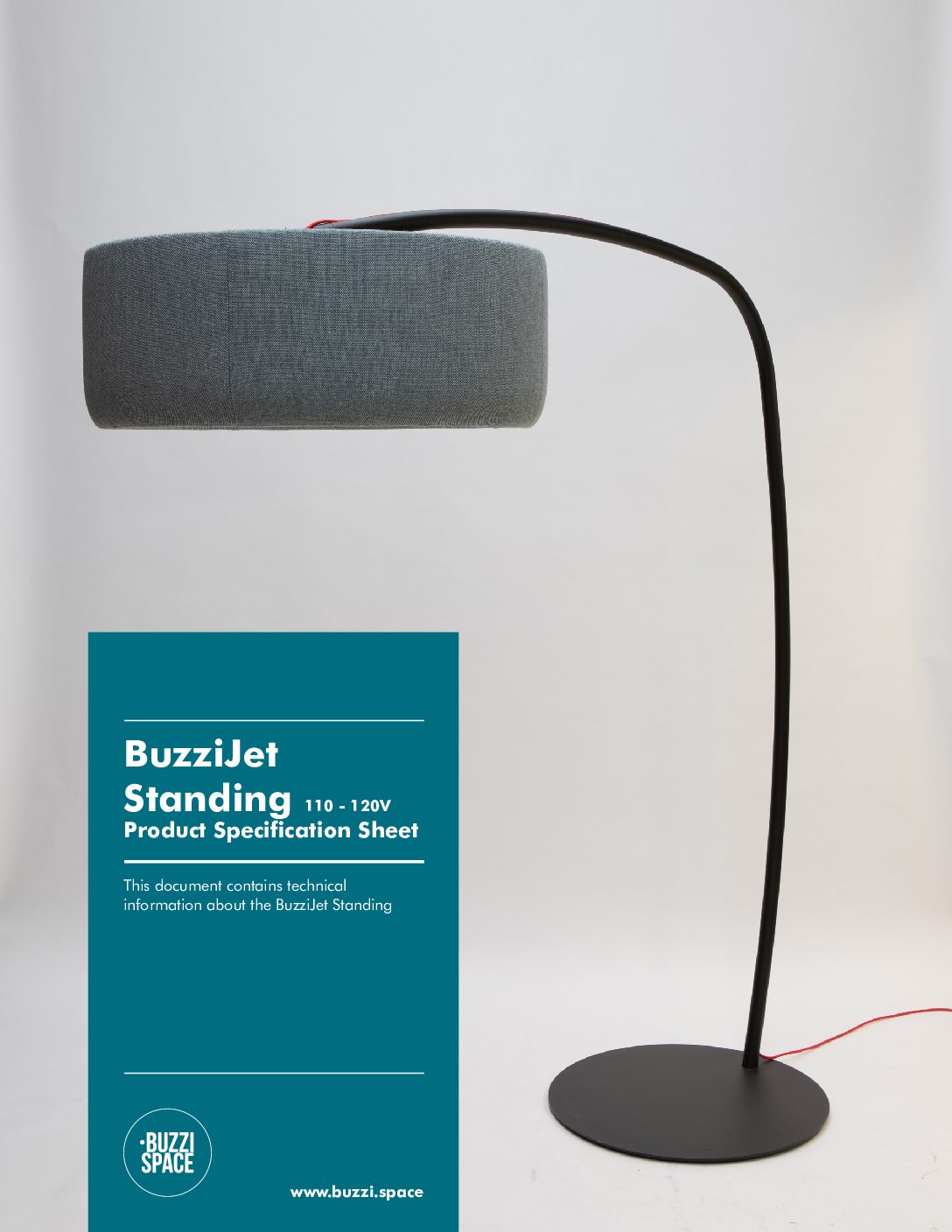 BuzziSpace releases BuzziJet Standing acoustic lamp | Office Snapshots