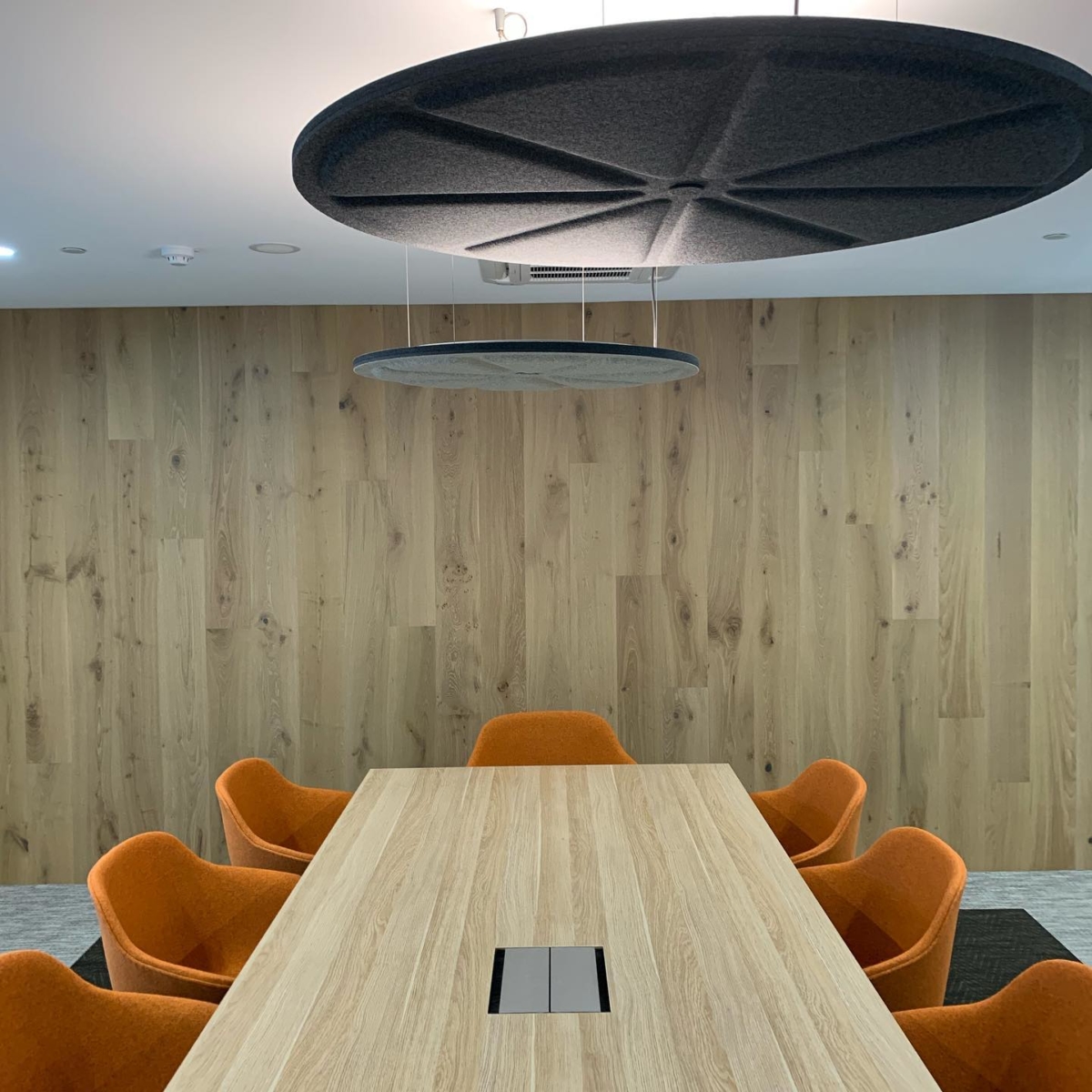 Luxxbox Waffle Pendant Uplit | Office Snapshots