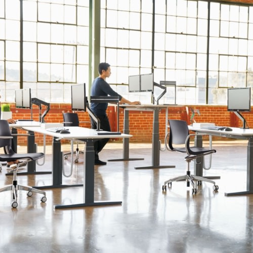 Teknion Swerv Monitor Arm | Office Snapshots