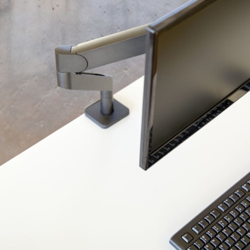 Teknion Swerv Monitor Arm | Office Snapshots