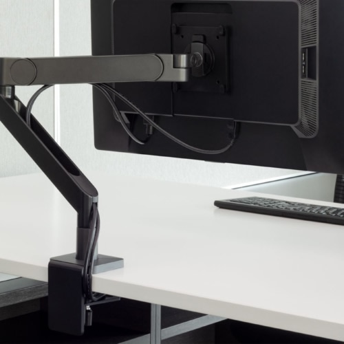 Teknion Swerv Monitor Arm | Office Snapshots