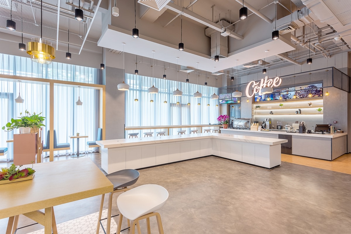 Office Cafe Space Design 594 Dean Street Brooklyn Coworking Office