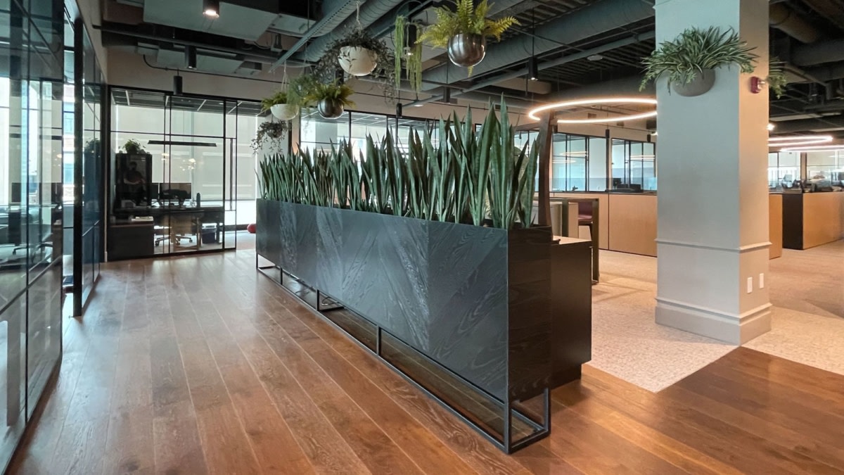 Icon Modern Custom Planters | Office Snapshots
