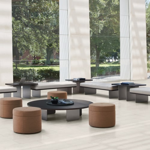 Bernhardt Design Elevation Bench & Ottoman | Office Snapshots