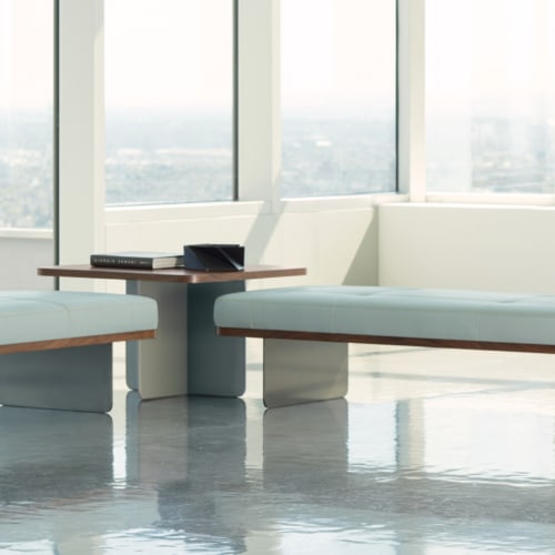 Bernhardt Design Elevation Bench & Ottoman | Office Snapshots