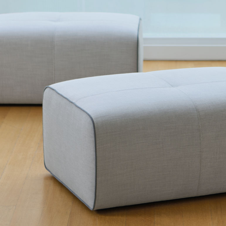 Bernhardt Design Valentina Bench & Ottoman | Office Snapshots