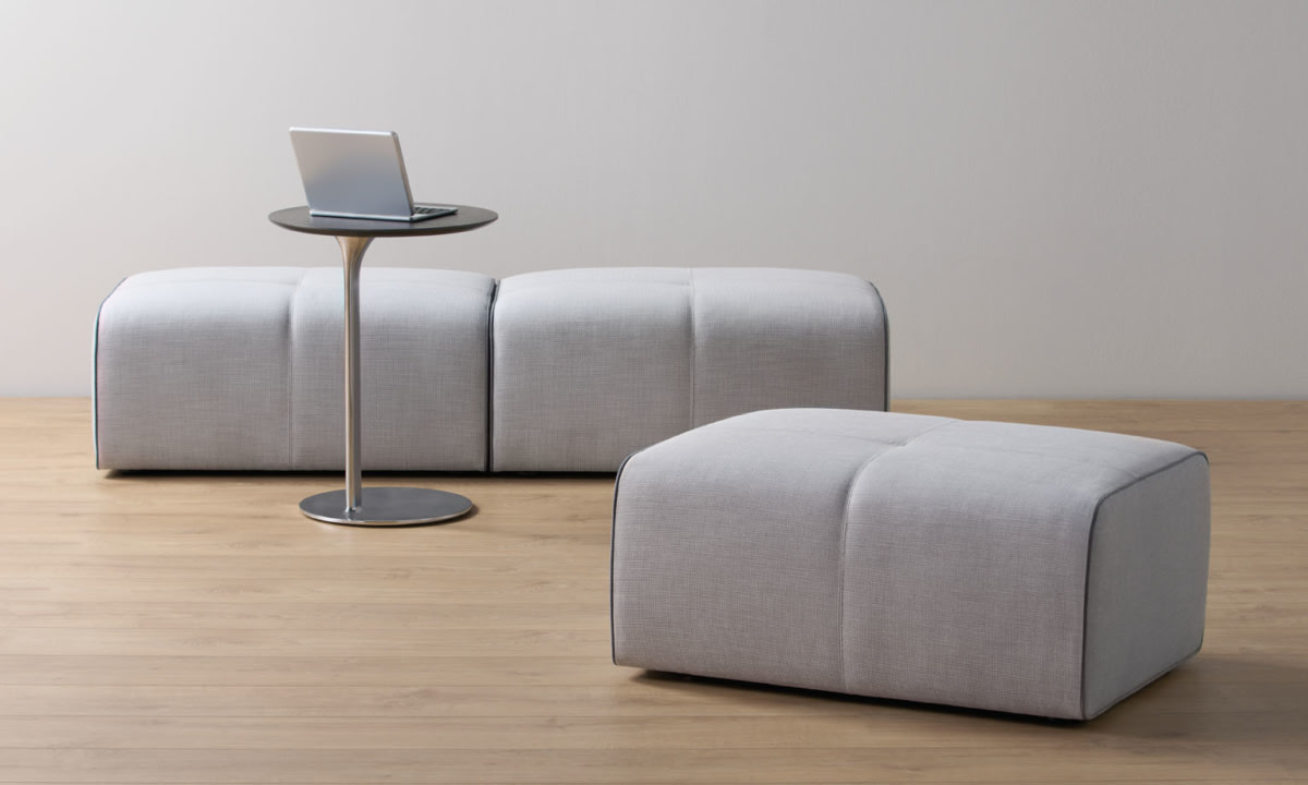 Bernhardt Design Valentina Bench & Ottoman | Office Snapshots