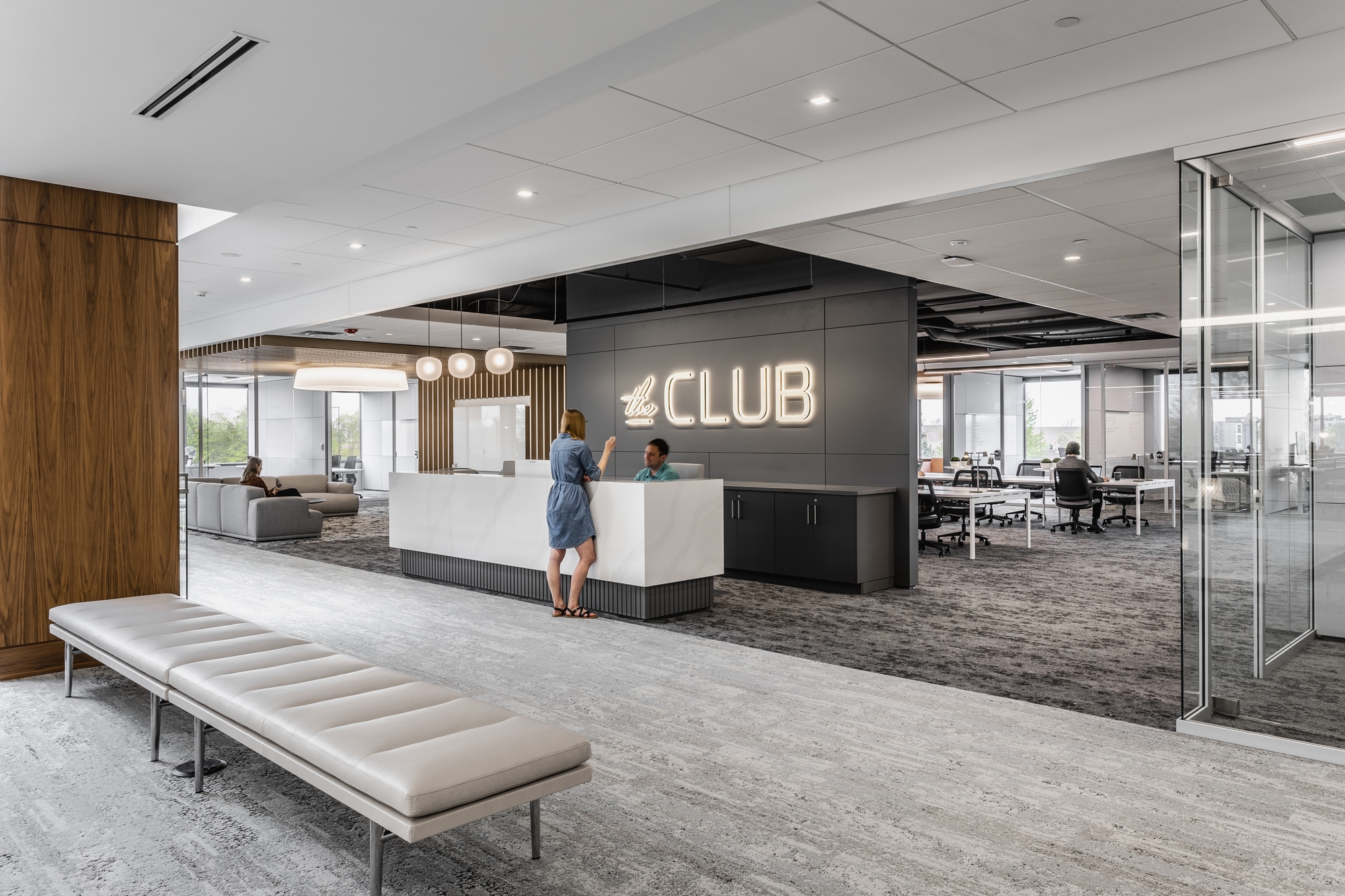 The Club Coworking Offices at Crosspoint – Fishers – INDesign Marketing ...