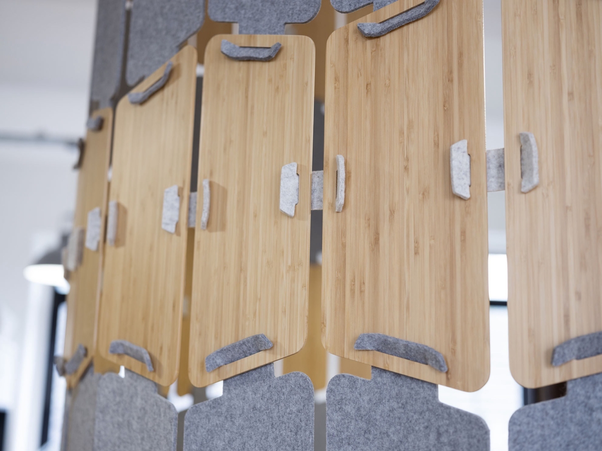 Friends of Wilson Facet Hanging Screen | Office Snapshots