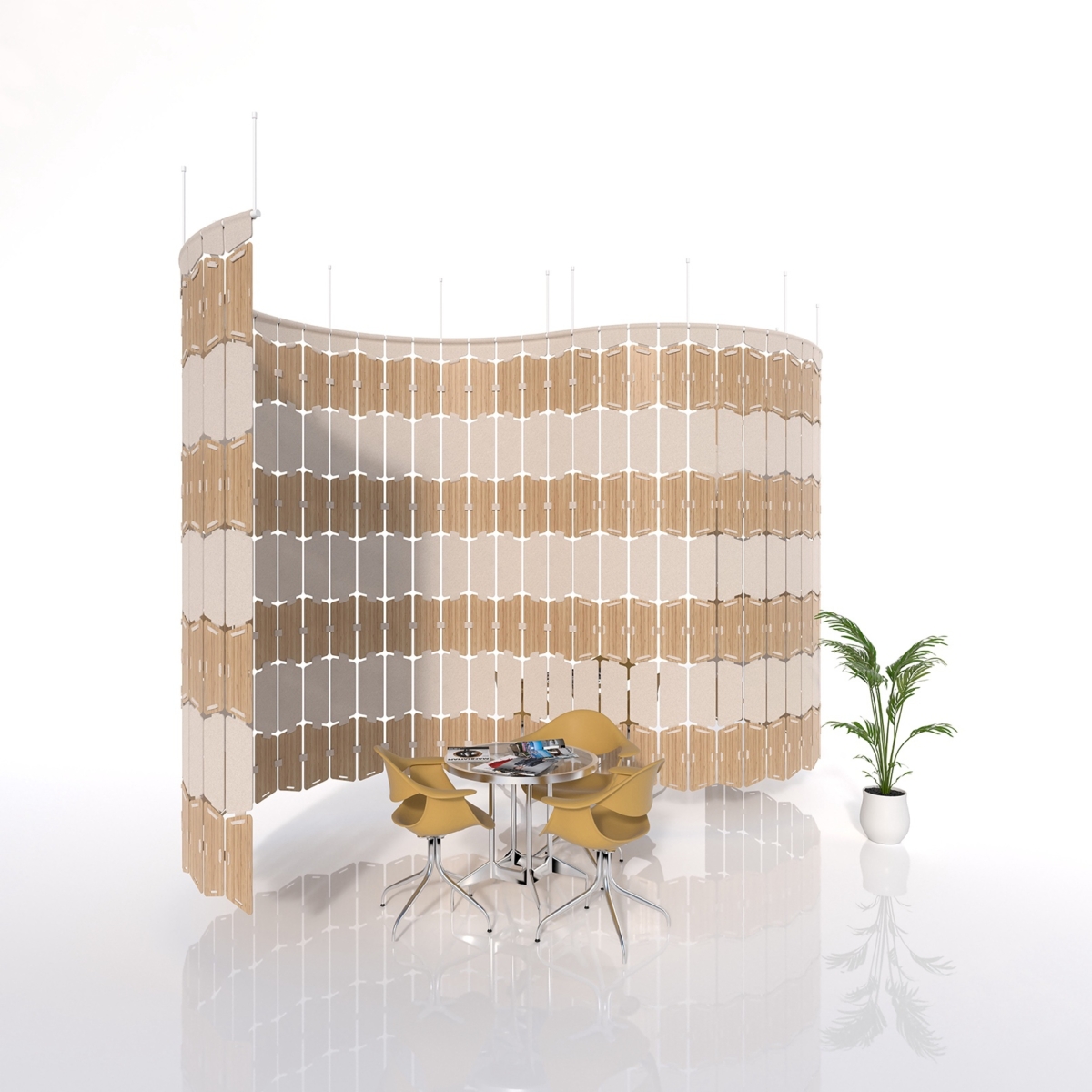 Friends of Wilson Facet Hanging Screen | Office Snapshots