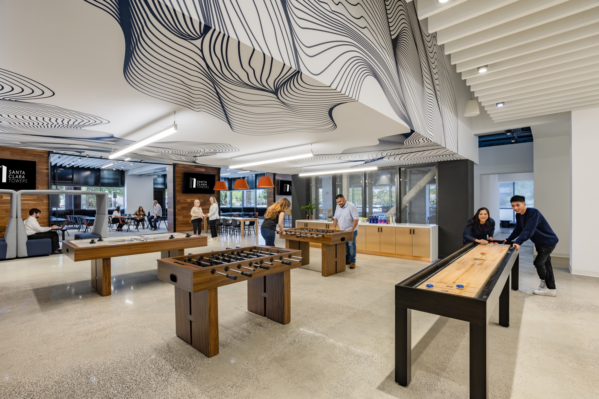 Santa Clara Towers Lobby & Amenity Spaces - Santa Clara | Office Snapshots