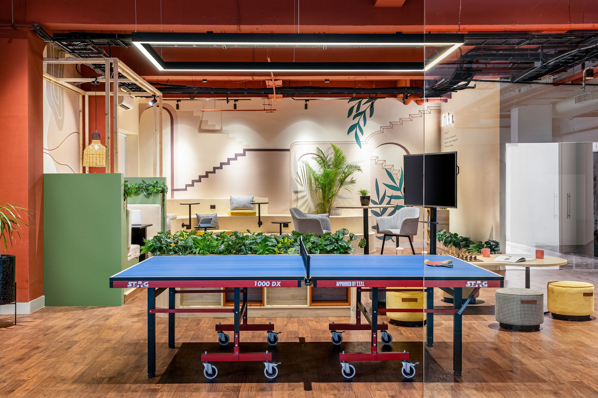 dormakaba Offices O2 Lounge - Mahindra World City | Office Snapshots