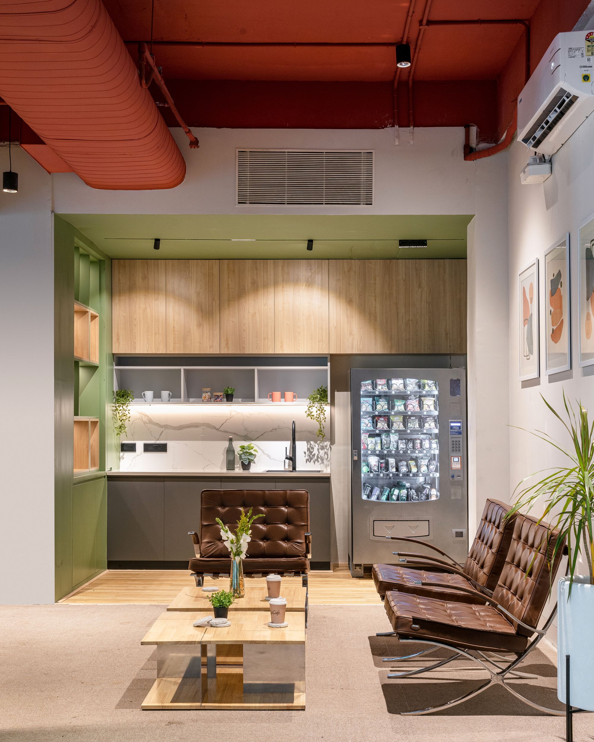 dormakaba Offices O2 Lounge - Mahindra World City | Office Snapshots