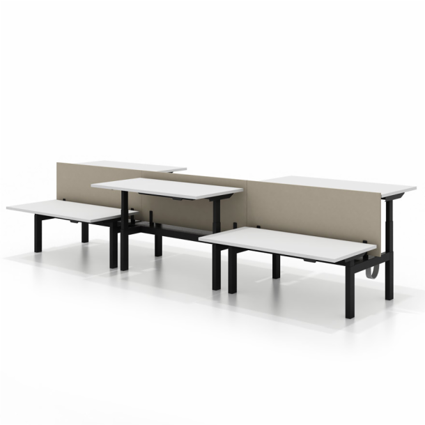Knoll k. bench Height Adjustable Benching | Office Snapshots