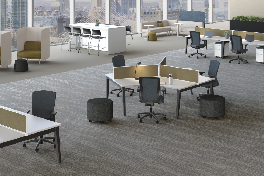 AIS Oxygen Fixed Benching | Office Snapshots